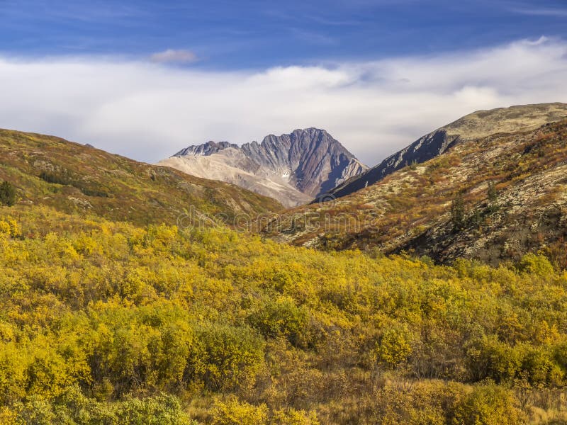 Yukon Mountains stock photo. Image of klondike, yellow - 40029794