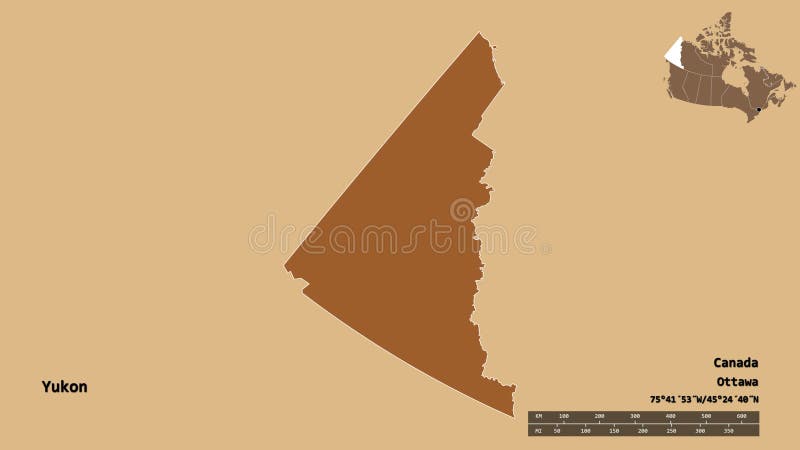 Yukon, Territory of Canada, Zoomed. Pattern Stock Illustration ...