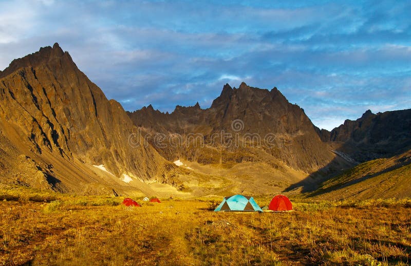 Yukon Wilderness Camping stock image. Image of tent, leisure - 9279747