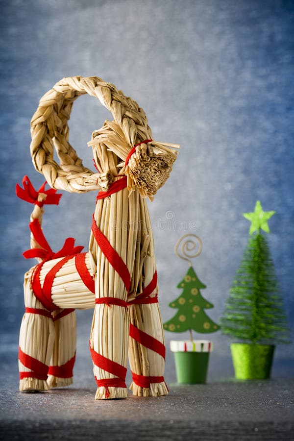 Yule goat. stock image. Image of culture, vertical, view - 44778497