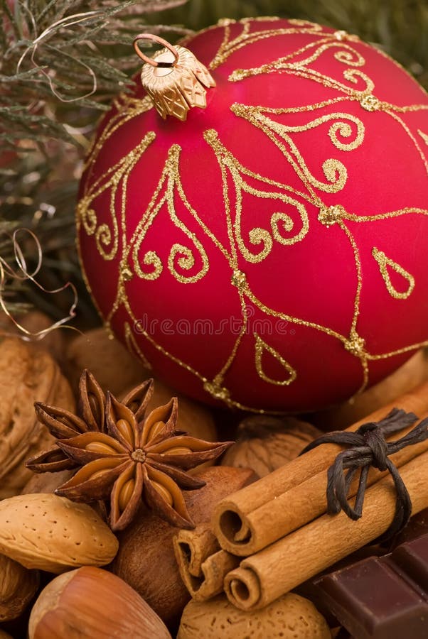 Yuletide stock photo. Image of festive, hazelnut, bauble - 11281342