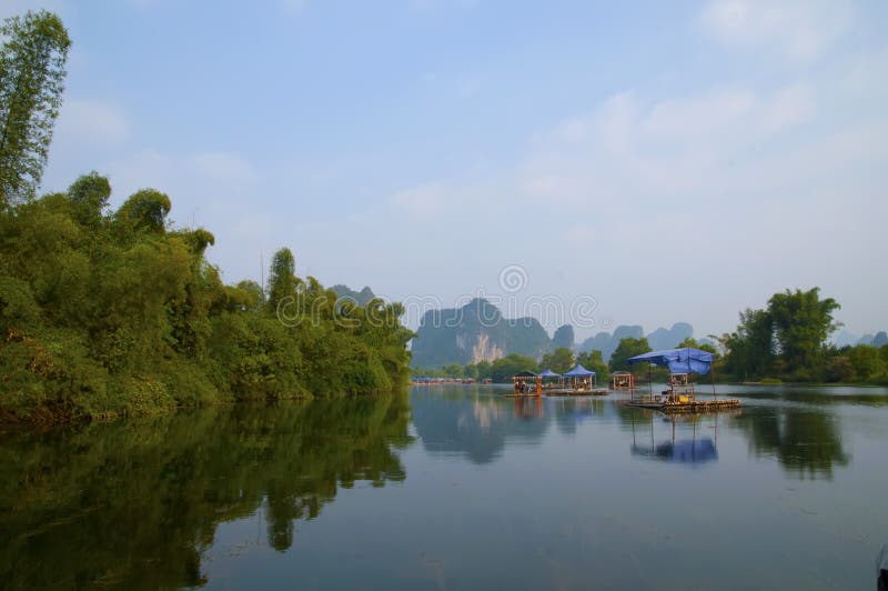 Yulong River in Yangshuo stock photo. Image of yangshuo - 22286196