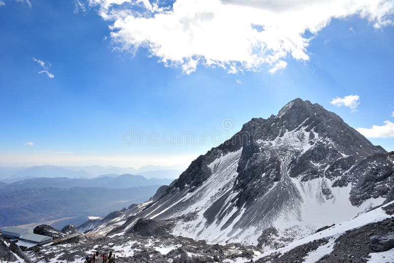 Yulong Snow Mountain stock image. Image of rocky, yunnan - 60211635