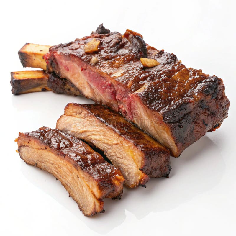 So Yummy Beef Ribs Isolated on Transparent Background Stock ...