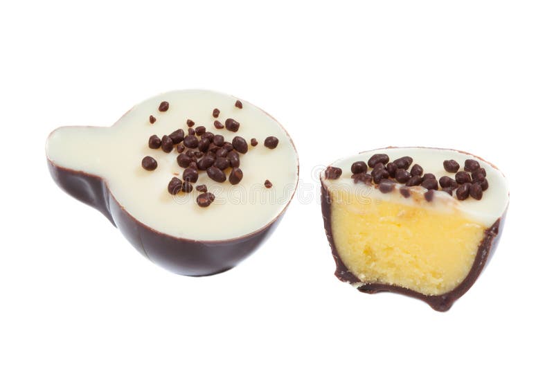 Yummy Candy Cane with Chocolate Chips Stock Photo - Image of ...