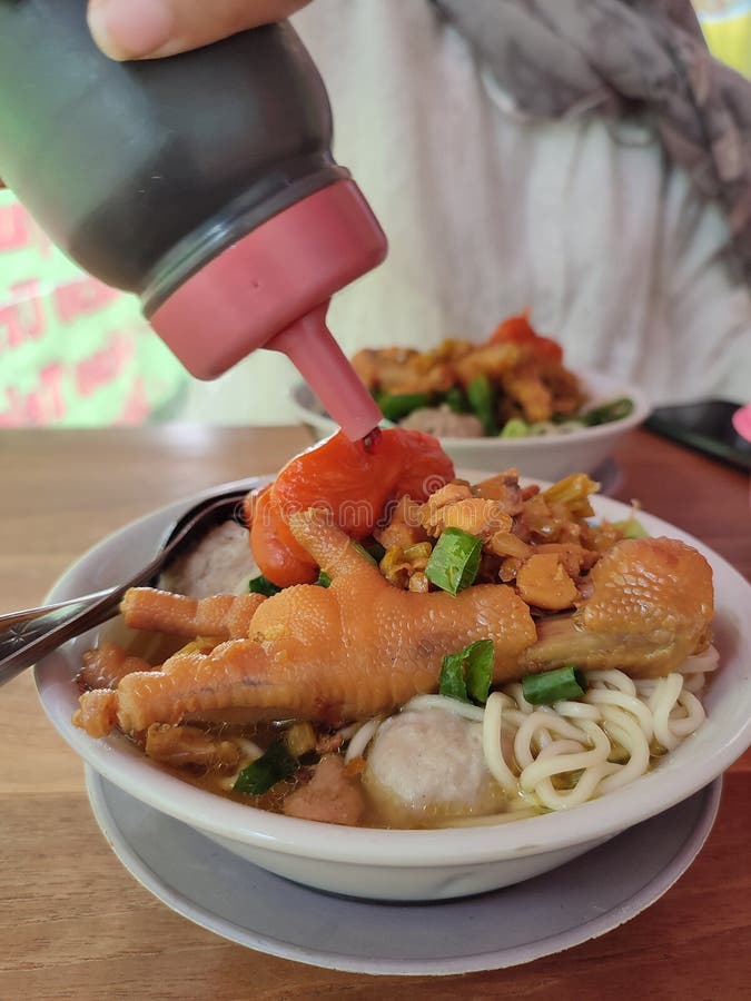 Yummy chicken noodles stock photo. Image of noodless - 261705476
