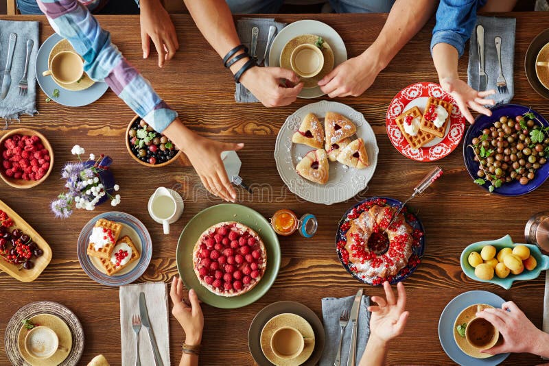 Yummy dinner stock image. Image of occasion, gathering - 79445925