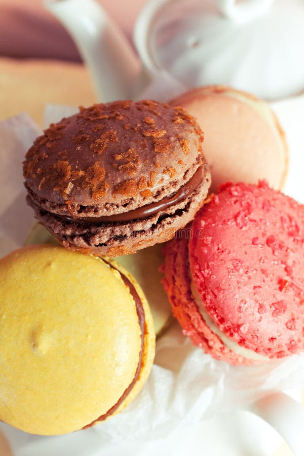 Strawberry Macaroons stock photo. Image of chocolate - 13047910