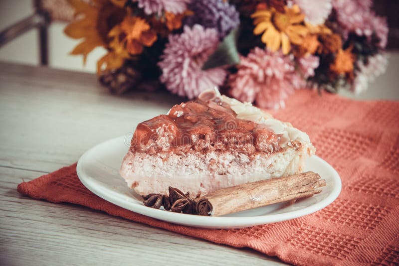 Yummy pie stock image. Image of home, cherry, fresh, crust - 60113075