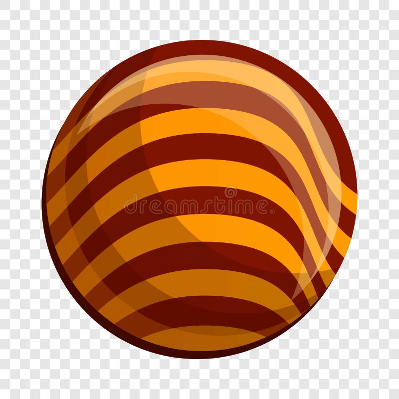 Yummy Round Biscuit Icon, Cartoon Style Stock Vector - Illustration of ...