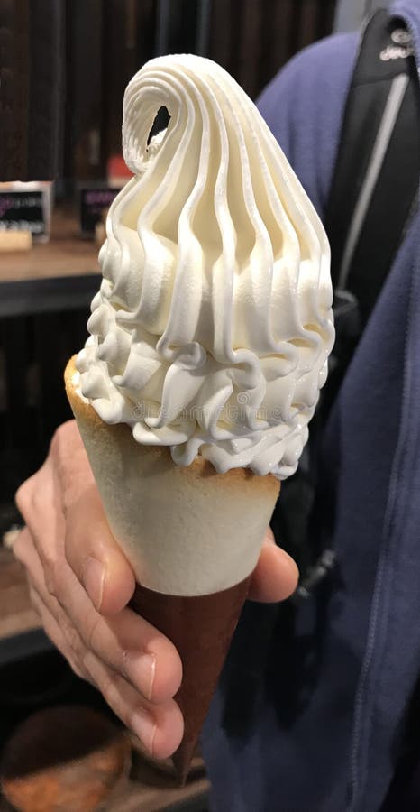 Soft serve ice cream. stock photo. Image of delicious - 107107756