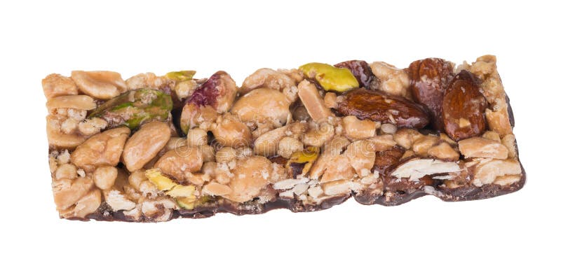 Yummy Stick With Almonds Pistachios And Peanuts Stock Image Image Of Closeup Background