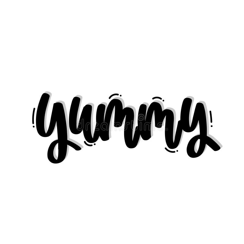 Yummy Lettering Stock Illustrations – 3,012 Yummy Lettering Stock ...