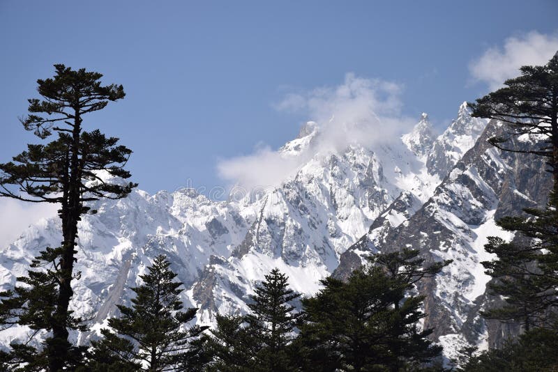 Yumthang Valley Of North Sikkim. Stock Image - Image of glacier, nubra ...