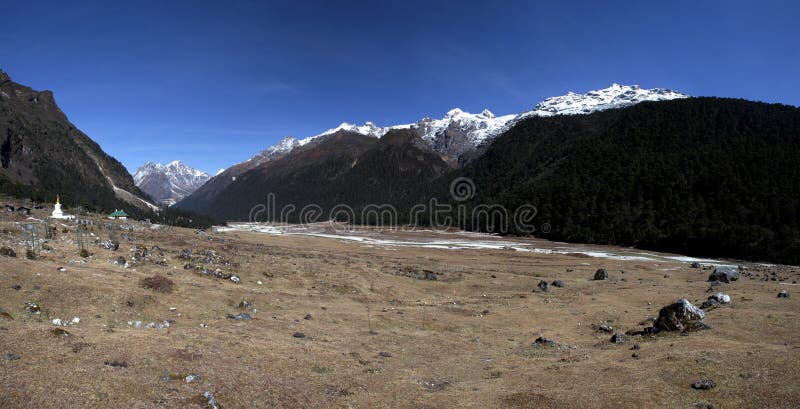 Yumthang Valley - North Sikkim Stock Photo - Image of frost, hill: 24307484