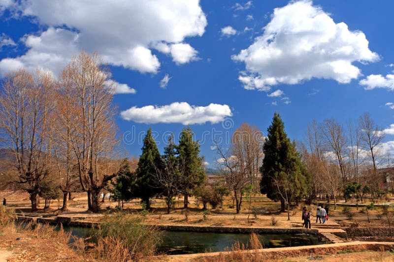 Yunnan scenery stock photo. Image of blue, panorama, massif - 25605546