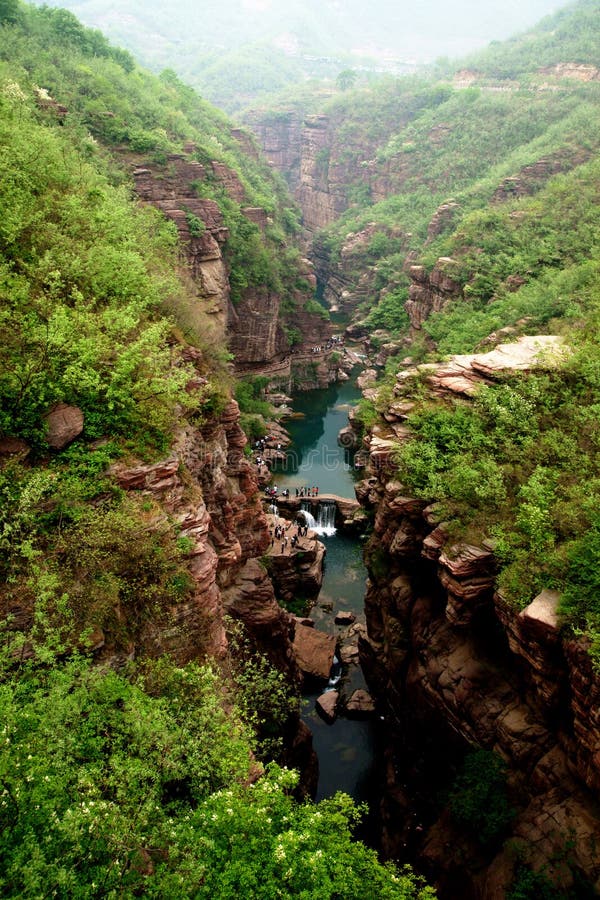 Yuntaishan stock image. Image of tourism, henan, scenery - 14286885