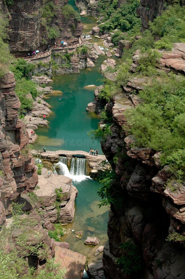 Yuntaishan water stock photo. Image of location, china - 12544072