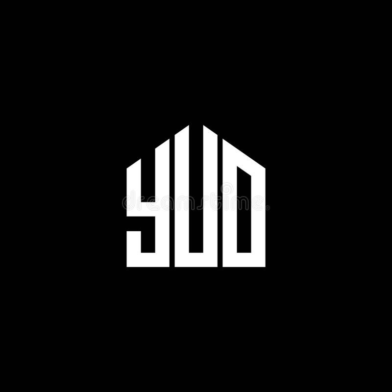 YUO Letter Logo Design on BLACK Background. YUO Creative Initials ...