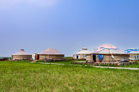 Yurt of Hasar Nomadic Tribe in Inner Mongolia, China Editorial Image ...