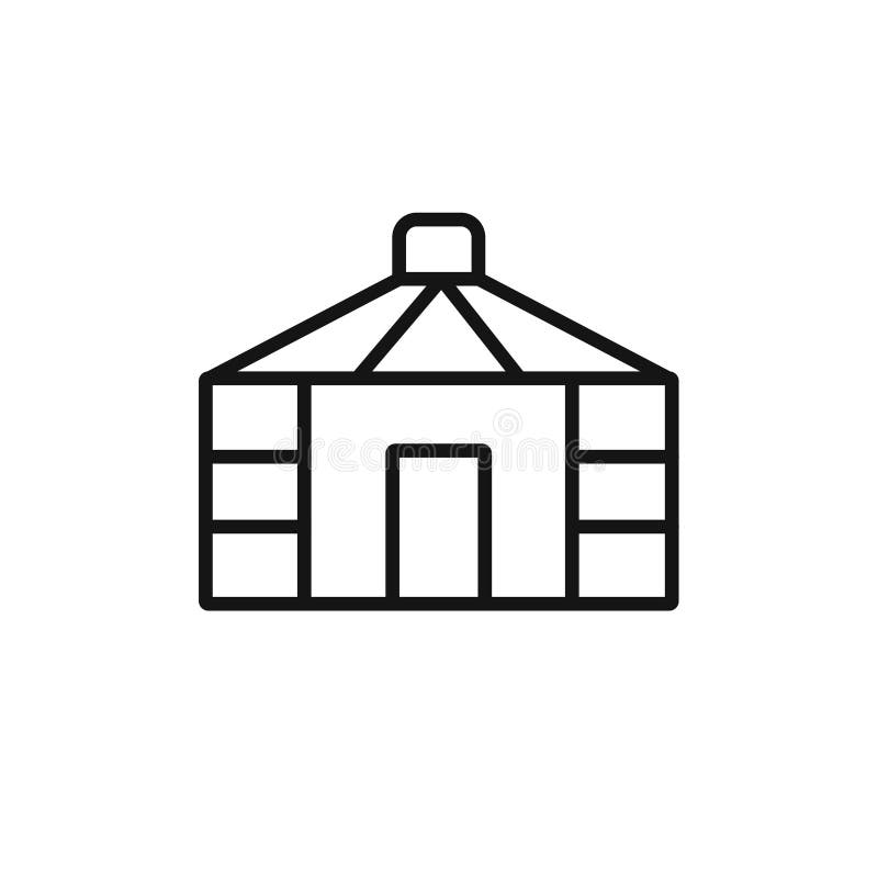 Yurt Icon Vector Set Collection for Web Stock Illustration ...