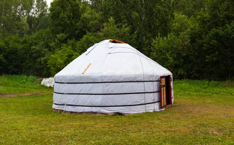 Yurt of steppe nomad stock image. Image of camp, herd - 122428809