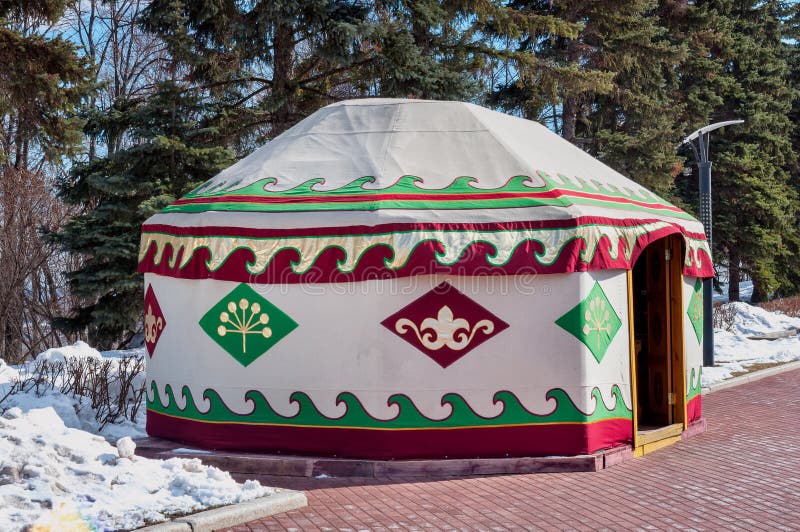 Yurta stock photo. Image of guard, steppe, house, autumn - 4239010