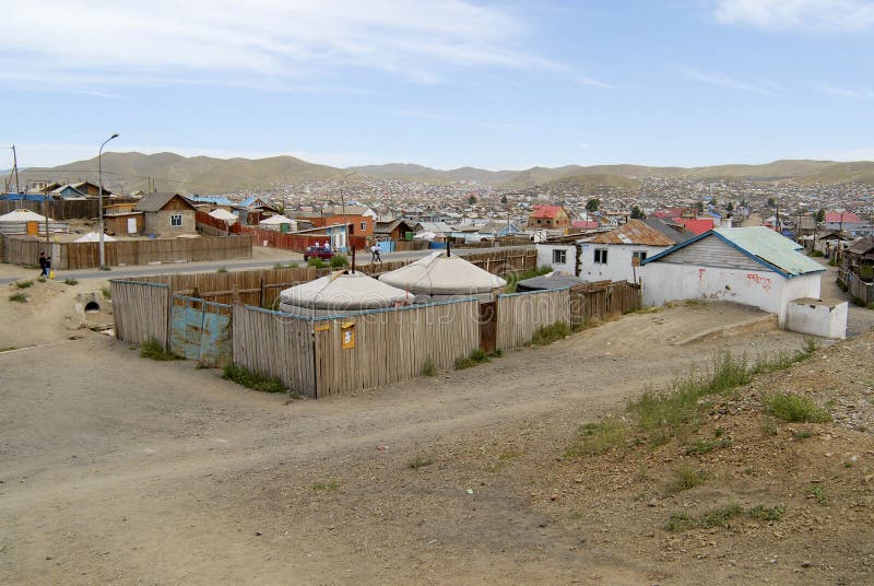 Yurts in the Suburb of Ulaanbaatar City, Mongolia. Editorial Image ...