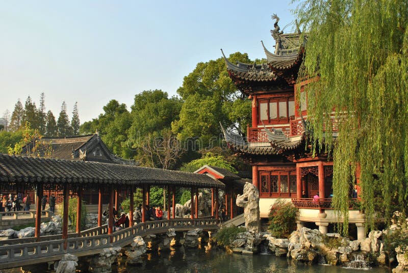 Yuyuan Garden editorial photo. Image of garden, reflection - 22411996