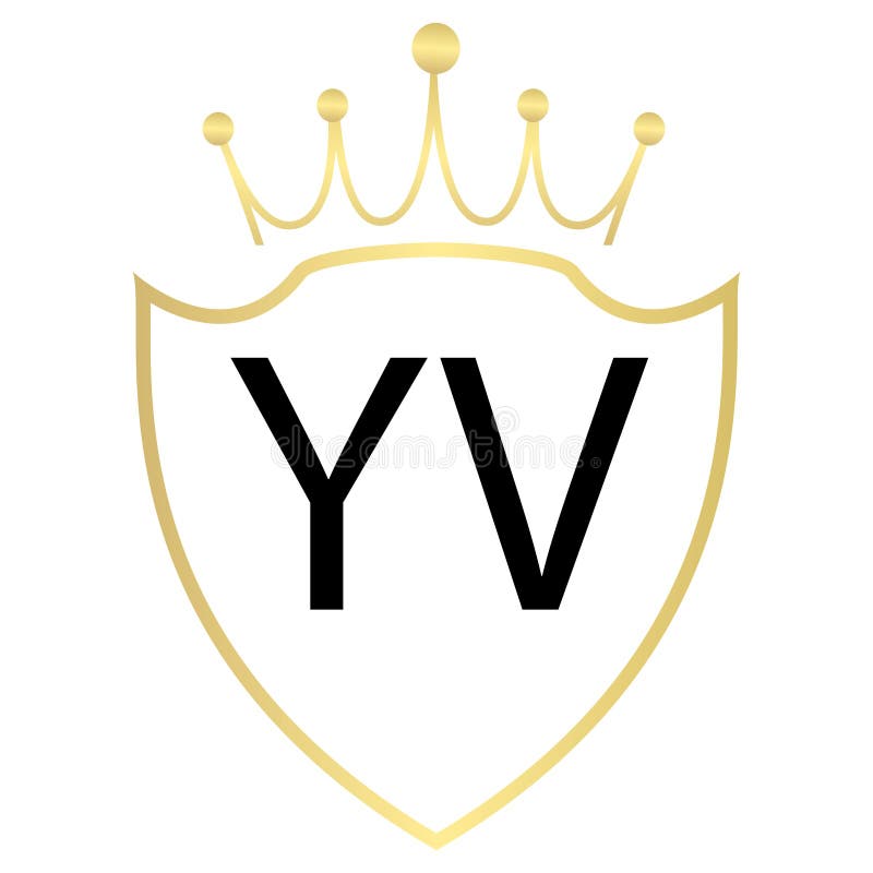YV Letter Logo Design with Simple Style Stock Vector - Illustration of ...