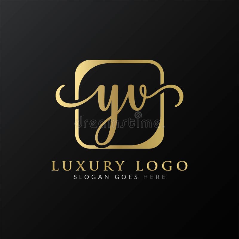YV Logo Design Vector Template. Initial Luxury Letter YV Vector ...