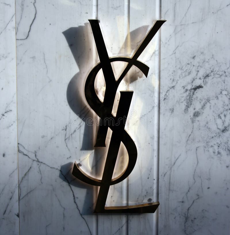 Yves Saint Laurent Signage in Downtown Vancouver Editorial Image ...