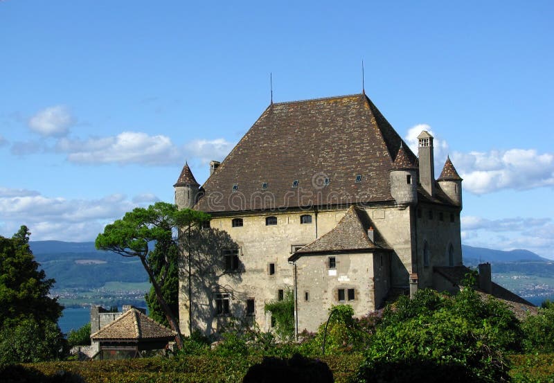 Yvoire Castle stock image. Image of building, defense - 9008913