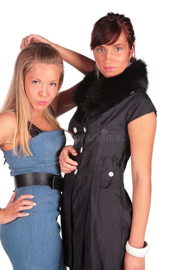 Ywo girls. Serious stock photo. Image of human, people - 4578538