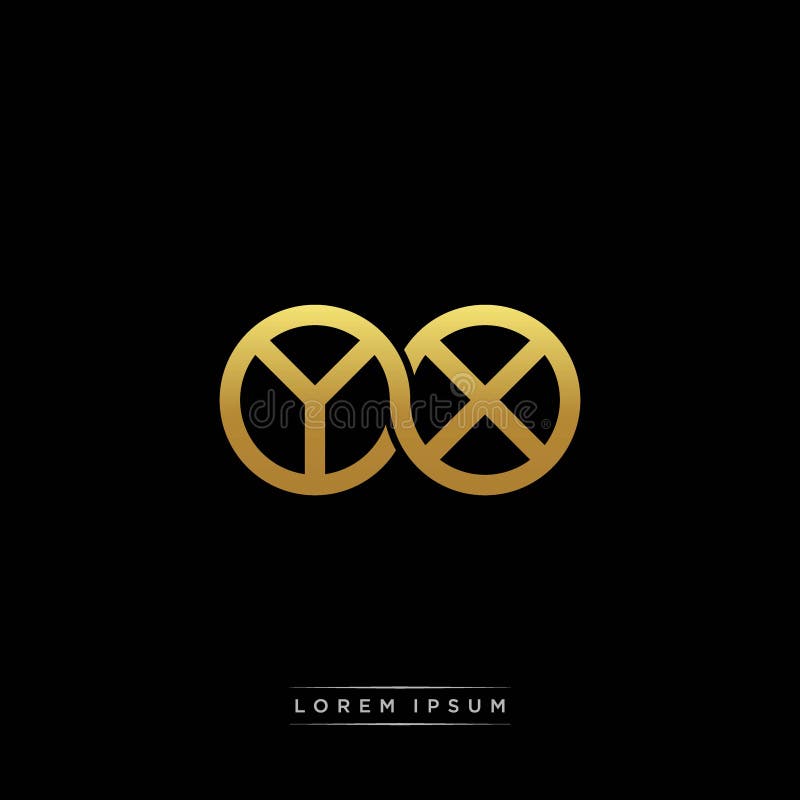 YX Initial Letter Linked Circle Capital Monogram Logo Modern Template ...
