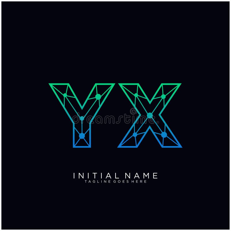 YX Letter Logo Icon Design Template Elements Stock Vector ...