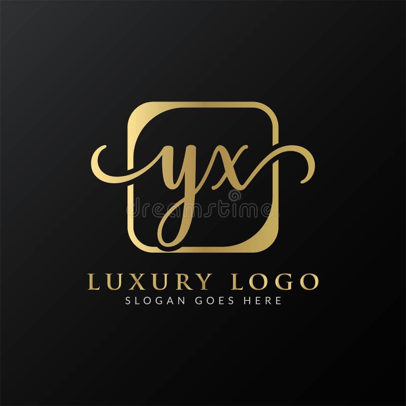 YX Logo Design Vector Template. Initial Luxury Letter YX Vector ...