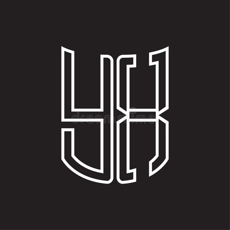 YX Logo Monogram with Ribbon Style Outline Design Template Stock ...