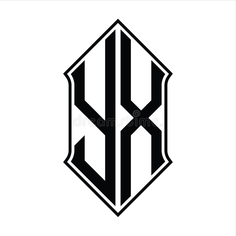 YX Logo Monogram with Shieldshape and Outline Design Template Vector ... YX Logo Monogram with Shieldshape and Outline Design Template Vector ...