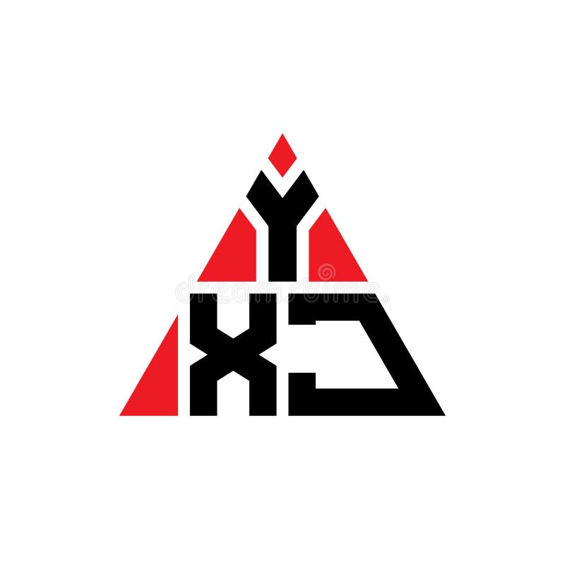 YXJ Triangle Letter Logo Design with Triangle Shape. YXJ Triangle Logo ...