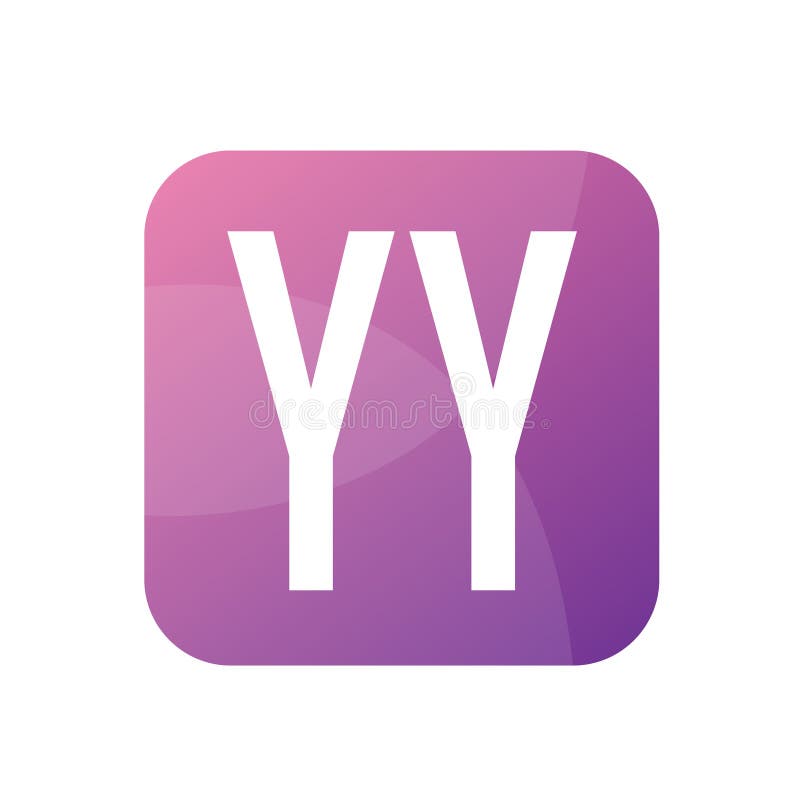 YY Letter Logo Design with Simple Style Stock Vector - Illustration of ...