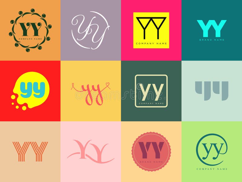 YY Logo Company Template. Letter Y and Y Logotype Stock Vector ...