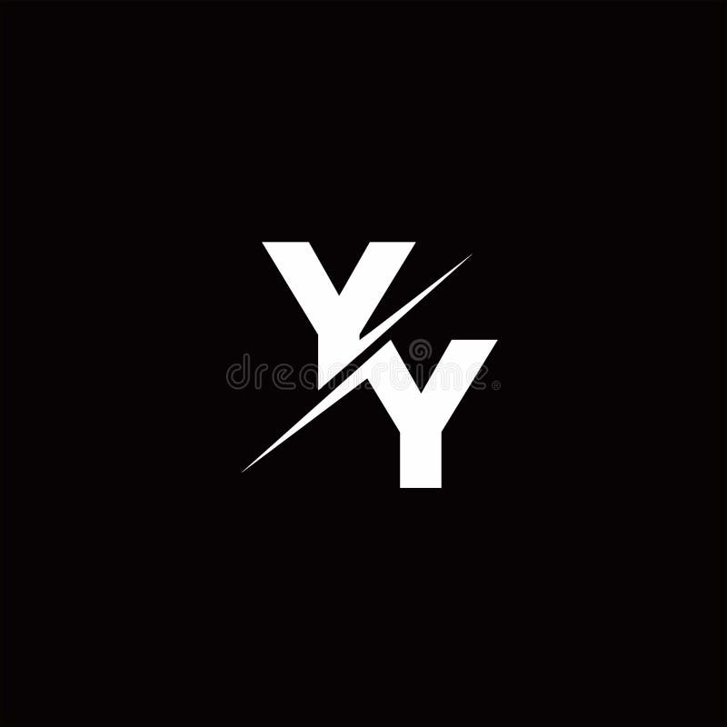 YY Logo Letter Monogram Slash with Modern Logo Designs Template Stock ...
