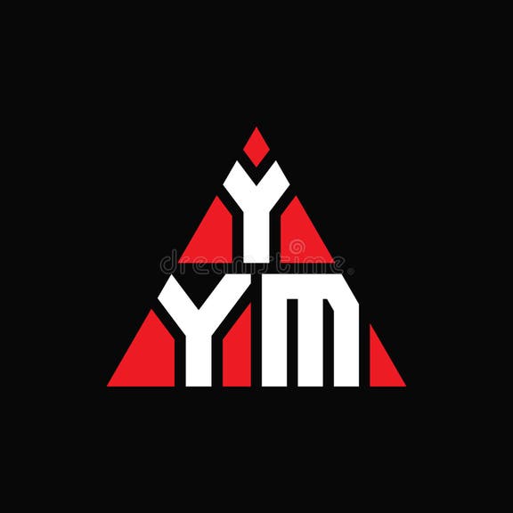 YYM Triangle Letter Logo Design with Triangle Shape. YYM Triangle Logo ...