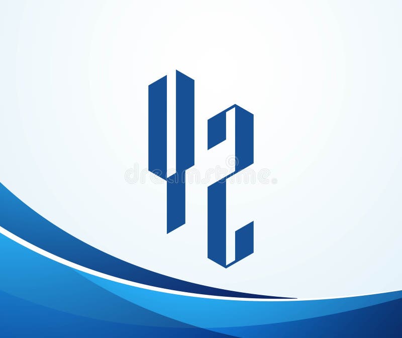 YZ Alphabet Letter Logo Design Template Elements Stock Vector ...