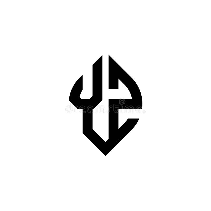 YZ Logo Monogram Geometric Shape Style Stock Vector - Illustration of ...