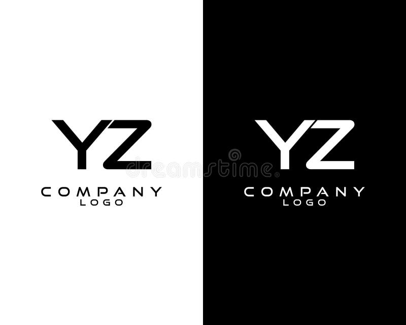YZ, ZY Letter Logo Design Template Vector . Vector Logo for Company ...