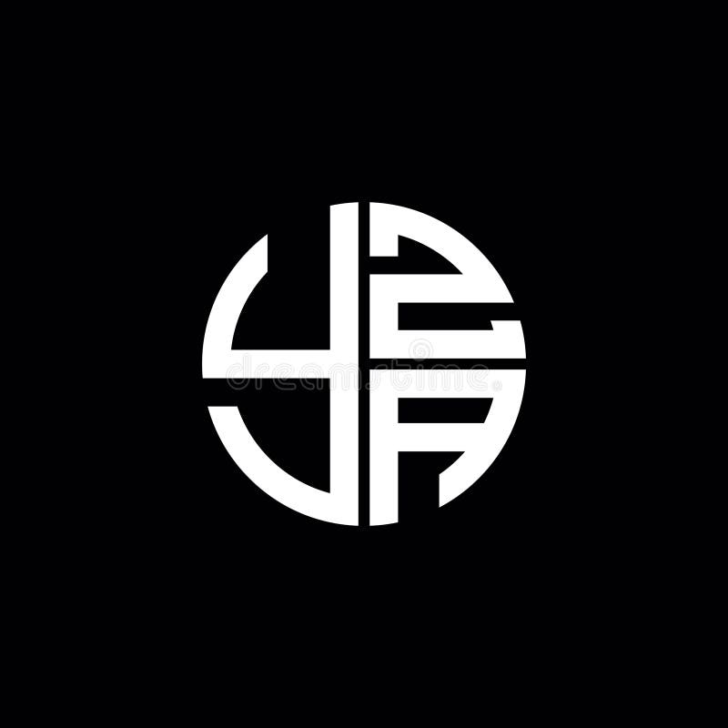YZA Logo YZA Icon YZA Monogram YZA Letter Minimalist Circle Flat Unique ...