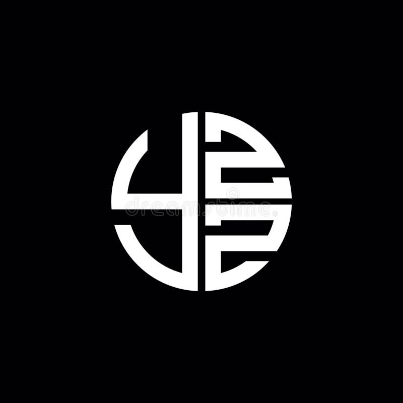 YZZ Logo YZZ Icon YZZ Monogram YZZ Letter Minimalist Circle Flat Unique Modern Abstract Logo ...