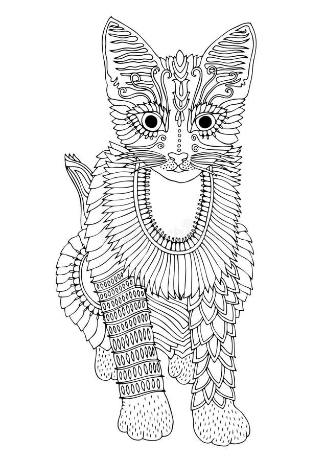 Egyptian Bastet Coloring Pages Printables